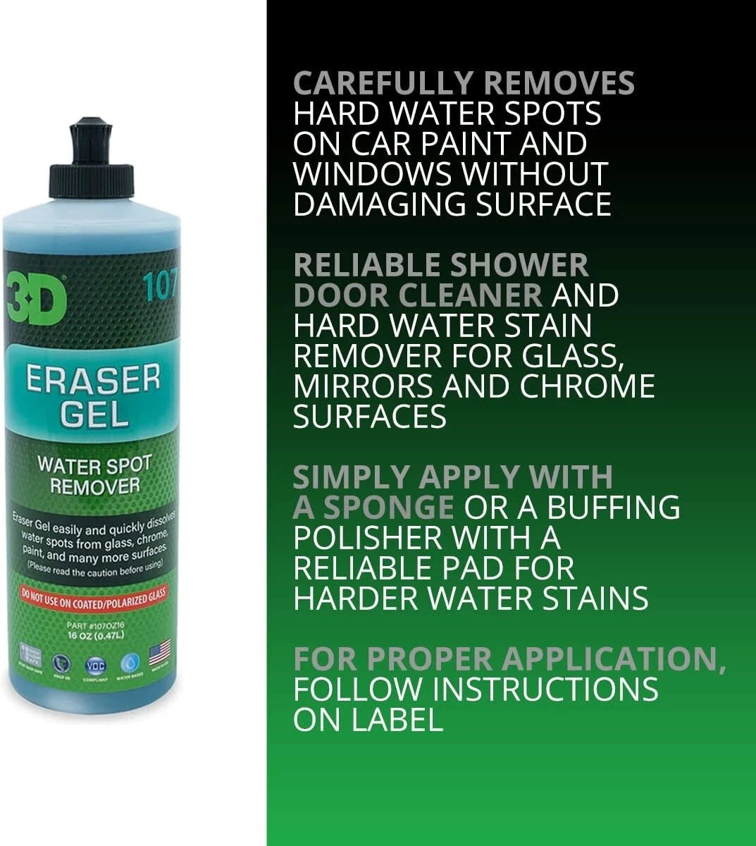 3D ERASER GEL WATER SPOT REMOVER – CHEMICALS "R" US